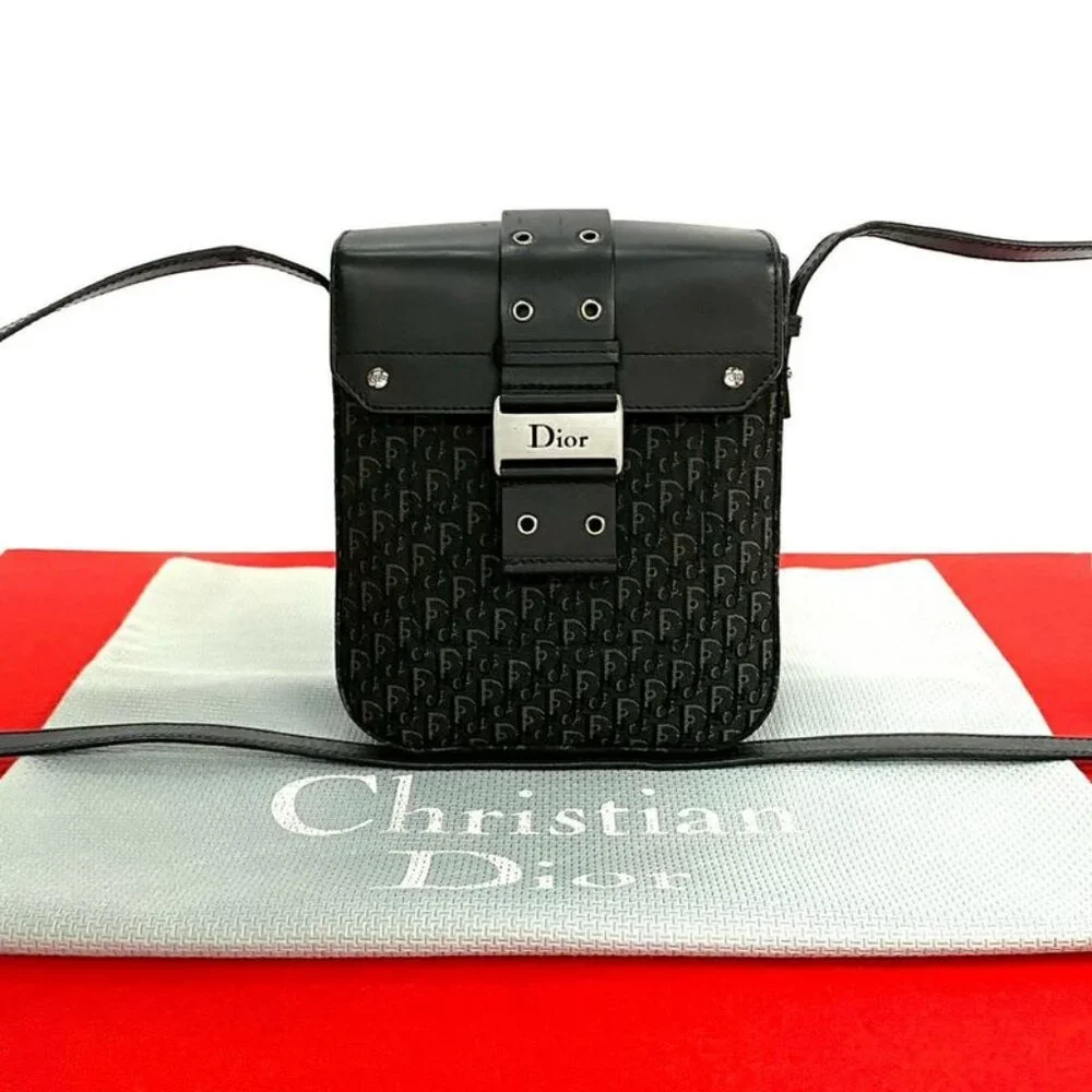 Dior | Bags | Christian Dior Street Chic Trotter Pattern Logo Hardware ...